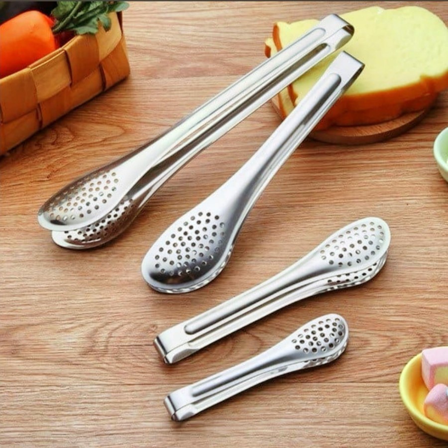 Jual Jepitan Makanan Stainless Steel/ Capitan gorengan/ Food Tong ...