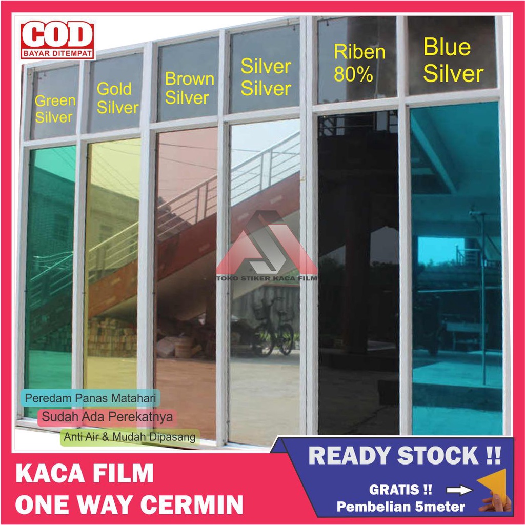 Jual Stiker Sticker Kaca Film One Way Cermin Riben Kaca Film Mobil ...