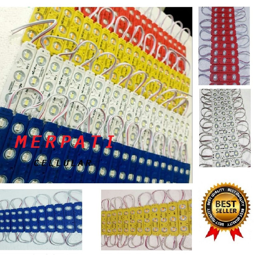 Jual LAMPU LED STRIP MODUL 3 MATA WARNA SMD 6516 SAMSUNG KOREA 1,5 WATT ...