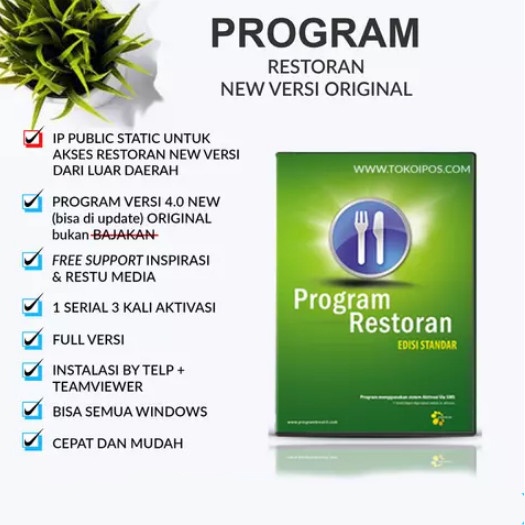 Jual Program Restoran New Versi Original Terbaru - Paket Restoran 4 ...