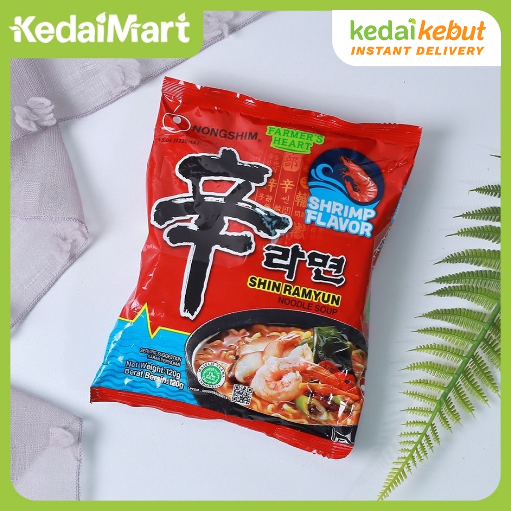 Jual Shrimp Shin Ramyun Nong Shim 120 Gram / Nongshim Shin Ramen ...