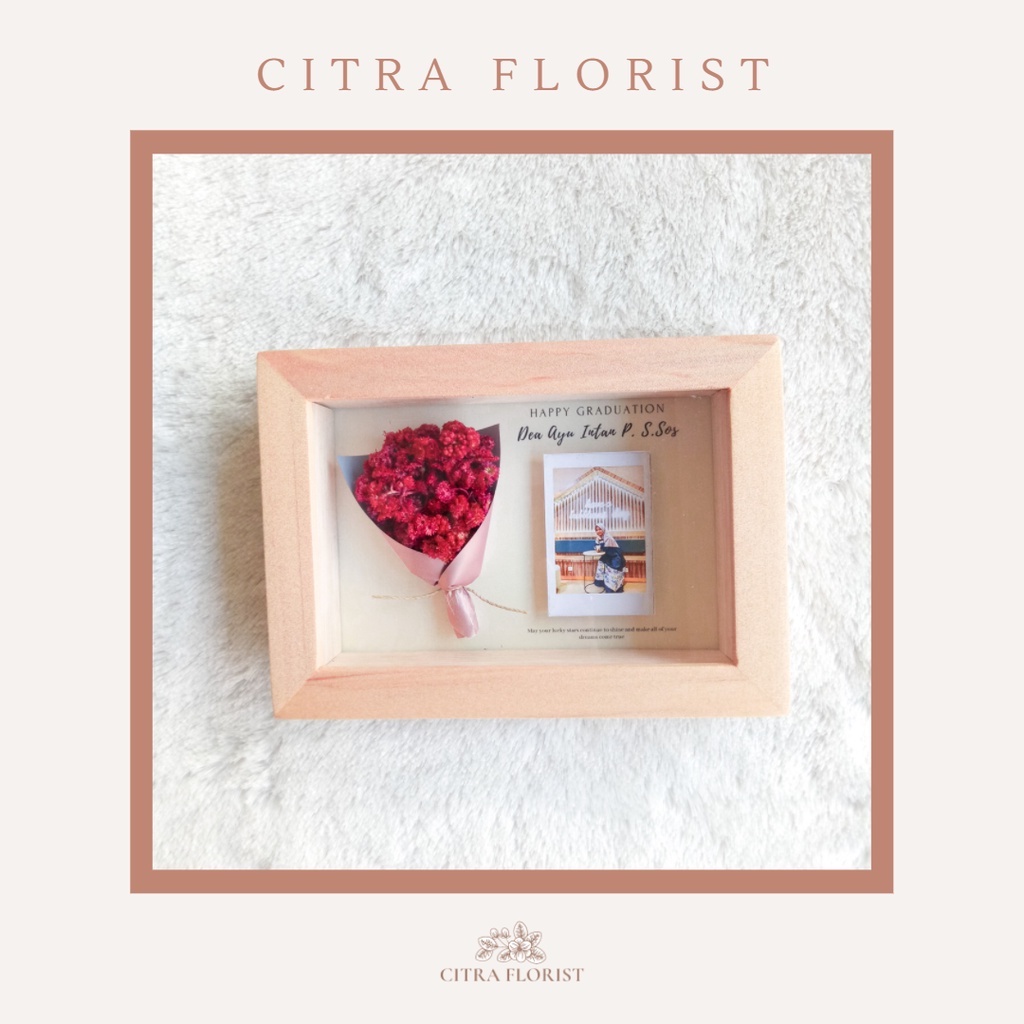 Jual Dried Flower Frame Lokal - Bunga Budidaya - Ukuran 4R Tipe B ...