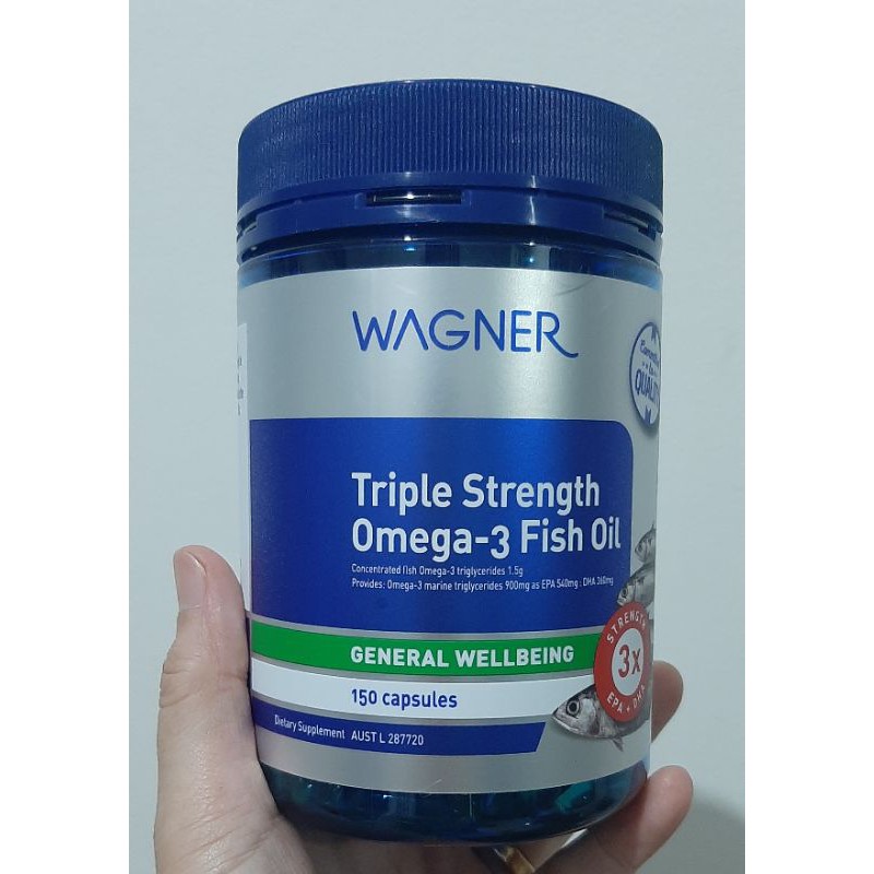 Jual Wagner Tripple Strength Omega 3 Fish Oil 150 capsul ( By Aussie ...