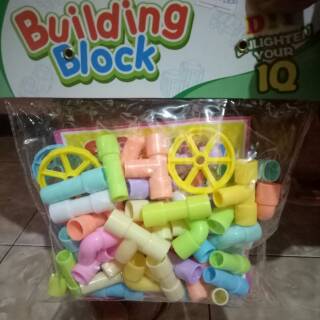 Jual Mainan Edukasi Anak Lego Pipa Block kemasan Standar dan Jumbo ...