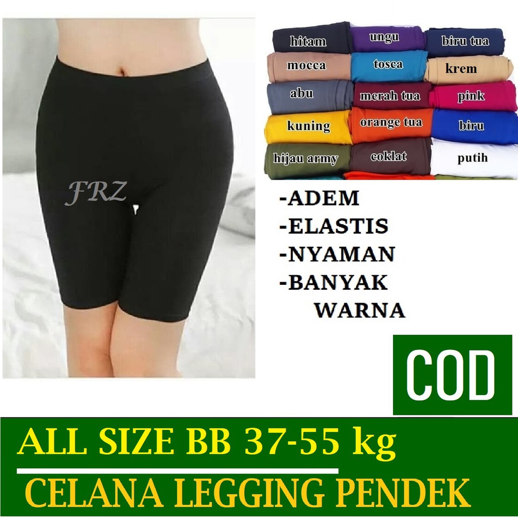 Jual Celana Legging Pendek BB 37-55kg celana shot short sot Strit ...
