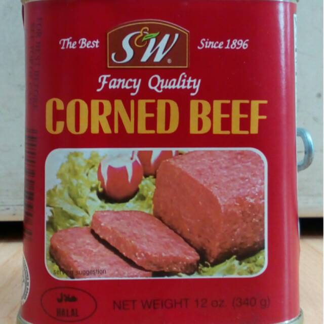 Jual Kornet Sapi CORNED BEEF S&W Kaleng 340g Indonesia|Shopee Indonesia