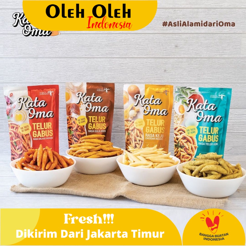 Jual Kata Oma Telur Gabus kue Bidaran Telur Endog Belanak 63g | Shopee ...