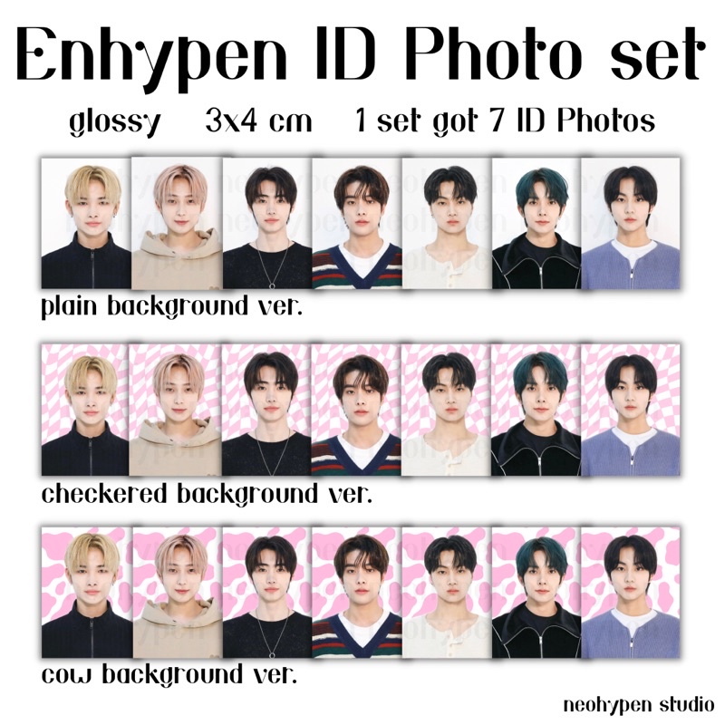 Jual ENHYPEN ID PHOTO / PAS FOTO SET Indonesia|Shopee Indonesia
