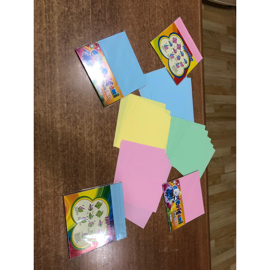 (5 pak) kertas origami 14 x 14 | pgmall