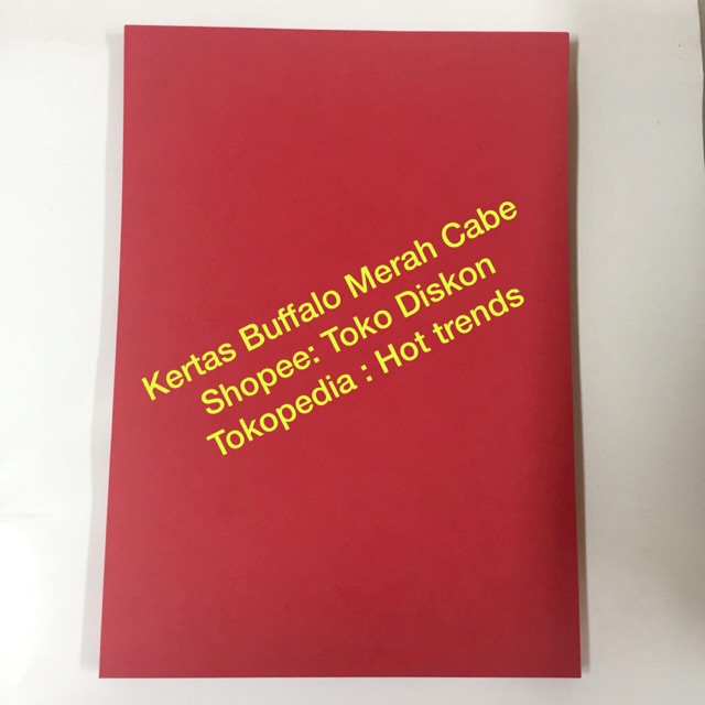 Jual Kertas Karton Buffalo 230gr Merah Cabe | Shopee Indonesia