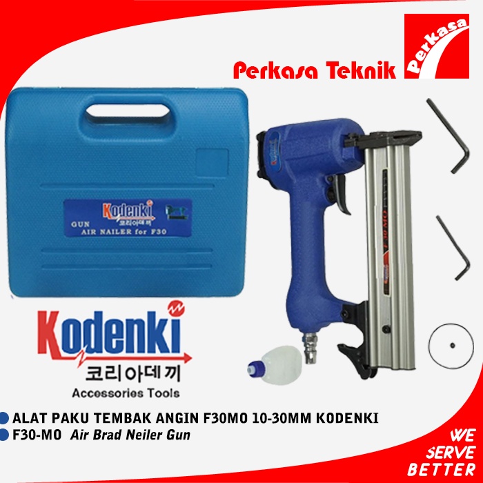 Jual Air Brad Nailer Gun F30 KODENKI Alat Paku Tembak Angin F30MO 10-30mm | Shopee Indonesia