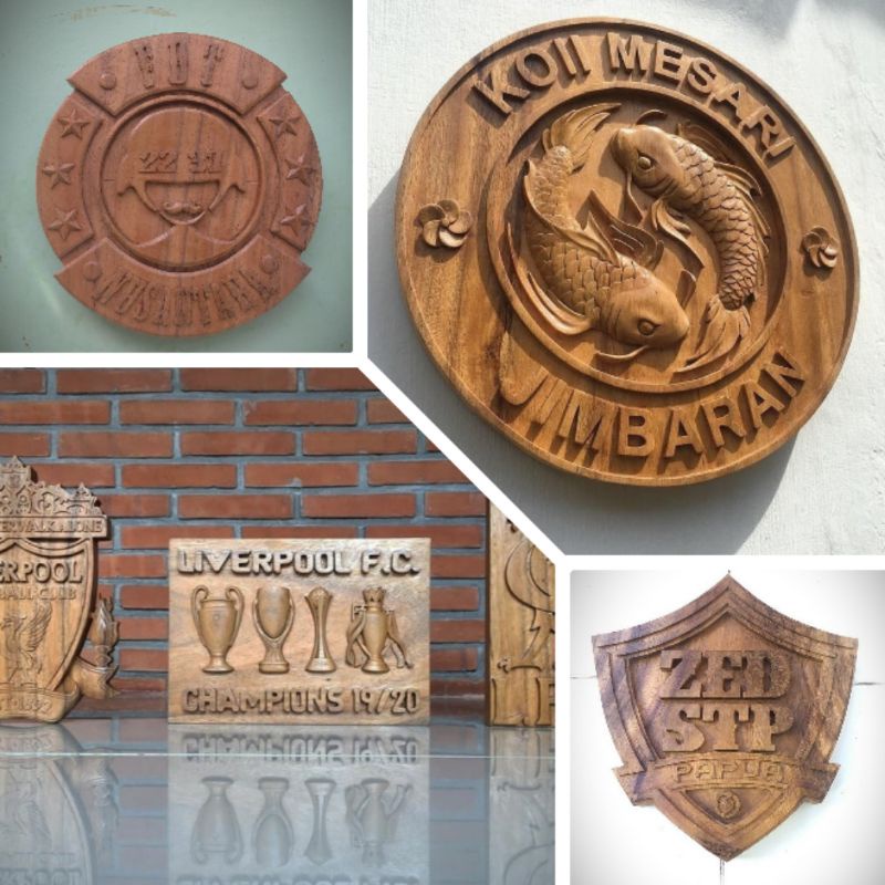Jual Logo Kayu Custom Ukuran 50 cm | Shopee Indonesia