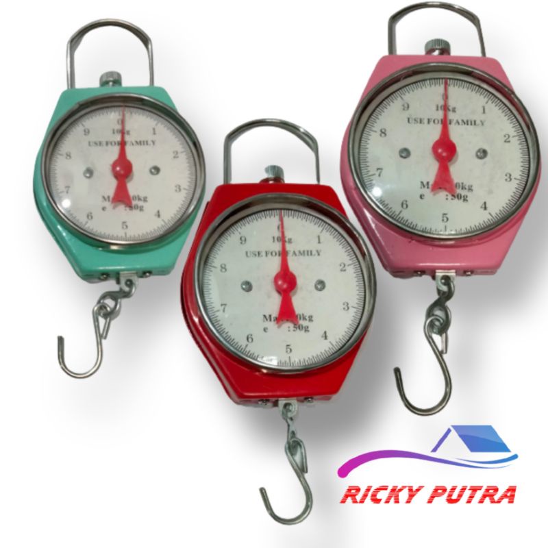 Jual Timbangan Gantung manual 10kg /Timbangan mini /Timbangan kecil / Kilo | Shopee Indonesia