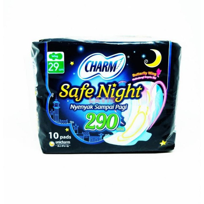 Jual Charm Safe Night Wings 29cm 10pads | Softex Charm | Shopee Indonesia
