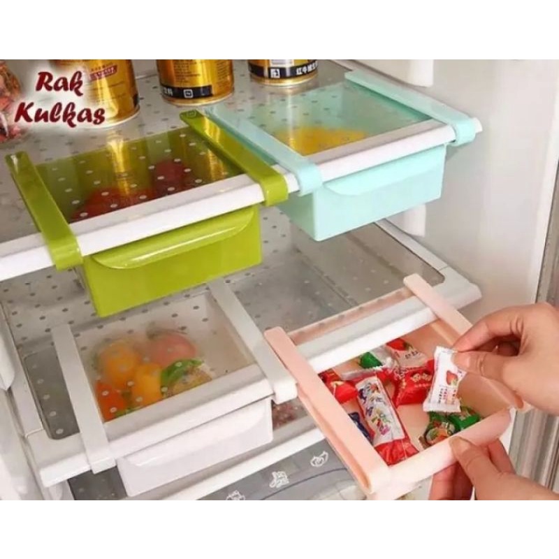 Jual RAK KULKAS ORGANIZER/SLIDING RAK MULTIFUNGSI | Shopee Indonesia