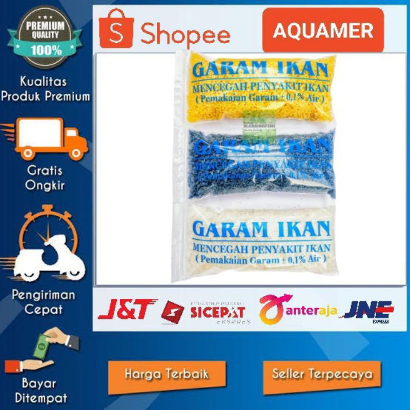Jual GARAM IKAN AQUARIUM ORIGINAL || garam ikan kolam crystal Garam ...