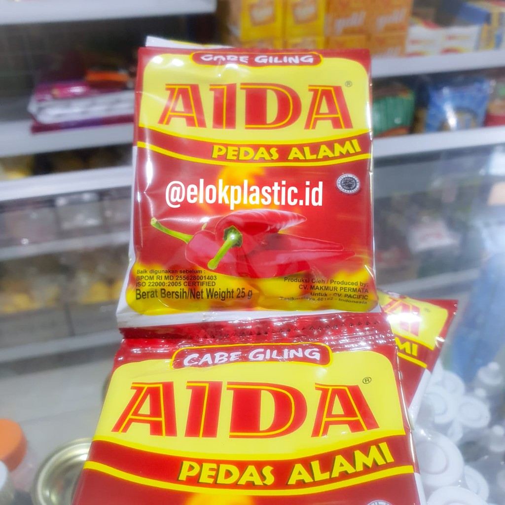 Jual Bubuk Cabe Giling Aida Kemasan Sachet 25gr | Shopee Indonesia