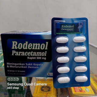 Jual RODEMOL PARACETAMOL 10 KAPLET 500MG 500 MG PARASETAMOL 1 STRIP ...