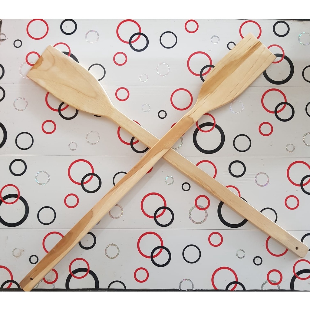 Jual Spatula /Sutil /Sudip Kayu Jati Pengaduk Dodol dan Wajik | Shopee ...