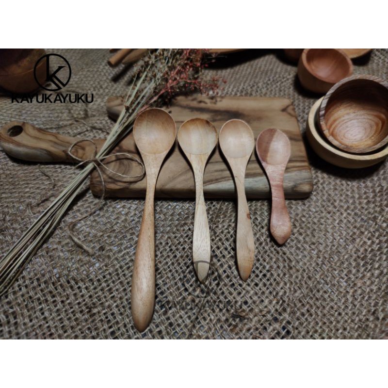 Jual Sendok Gula Kayu / Sendok Kayu Mahoni Indonesia|Shopee Indonesia
