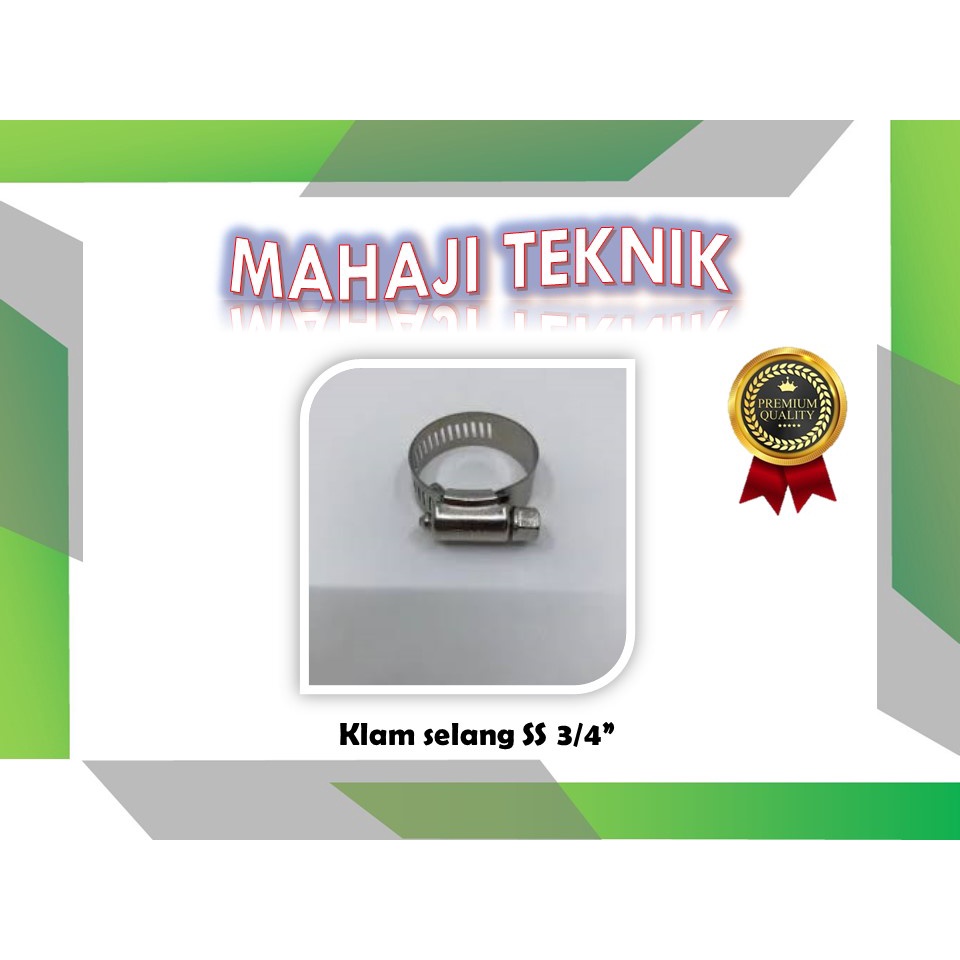 Jual Klam Selang 3/4" / Klem Clam Selang / Hose Pipe Clamp stainless ...