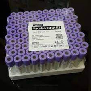 Jual TABUNG DARAH VACULAB EDTA 3ML K3 ONEMED TABUNG EDTA VACUTAINER ...