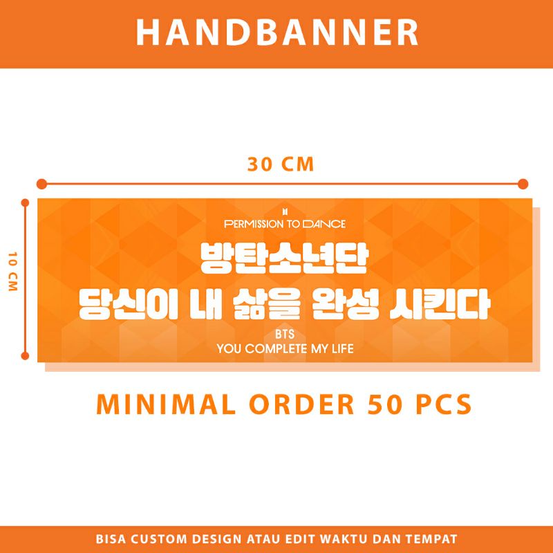 Jual HAND BANNER CUSTOM BY PUCCAPAPER | Shopee Indonesia