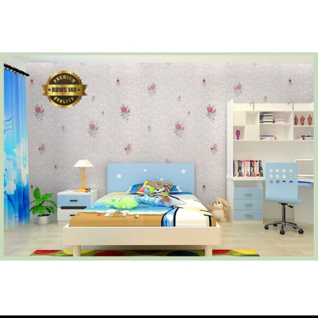 Jual Wallpaper Bunga Cream 10 Meter x 45 Cm | Shopee Indonesia