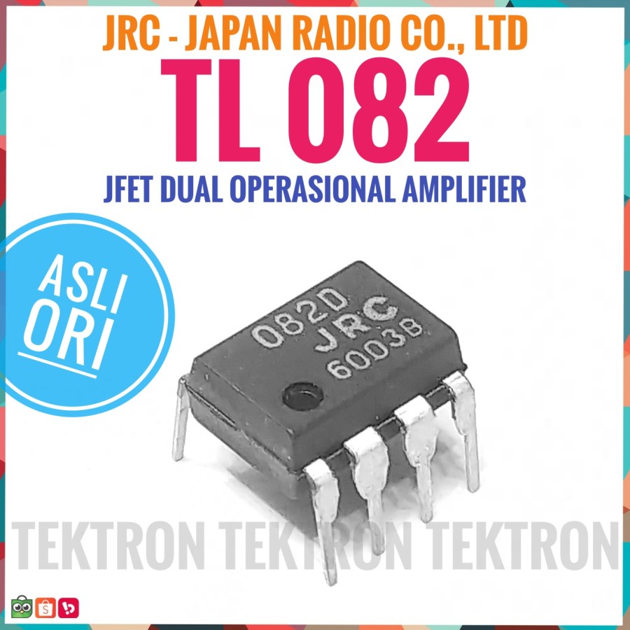 Jual JRC 082D TL082 JFET dual Opamp Asli TL082N Original TL 082 | Shopee Indonesia