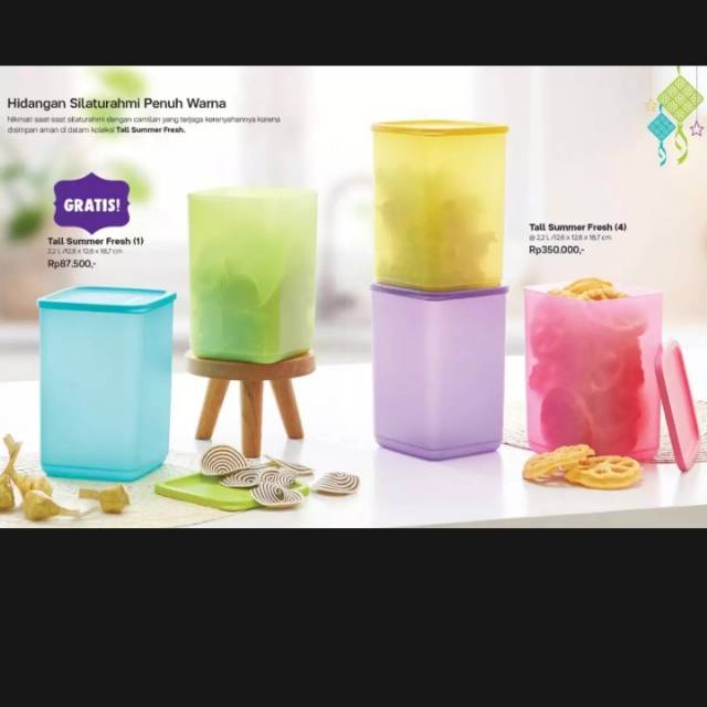 Jual Tall Summer Fresh Tupperware per pcs Indonesia|Shopee Indonesia