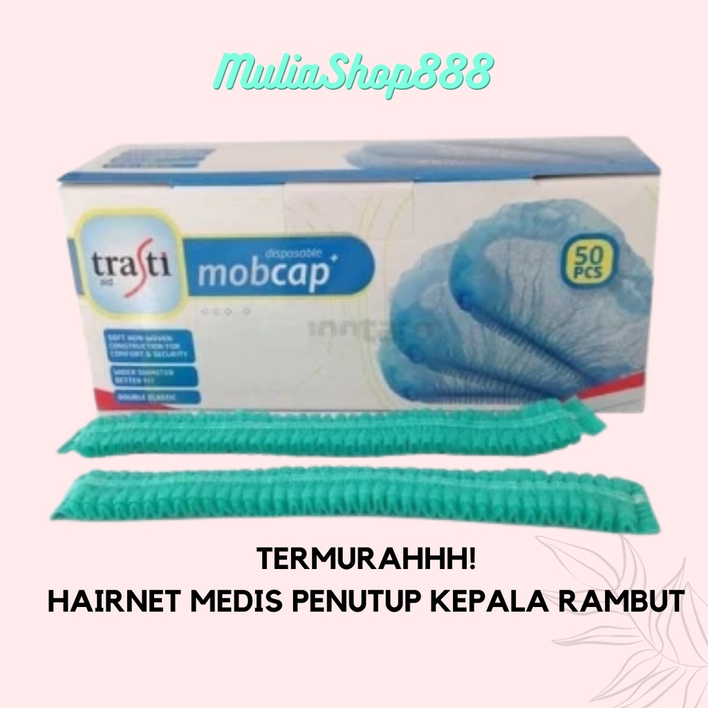 Jual Hairnet Hair net medis penutup kepala rambut isi 50 pcs | Shopee ...