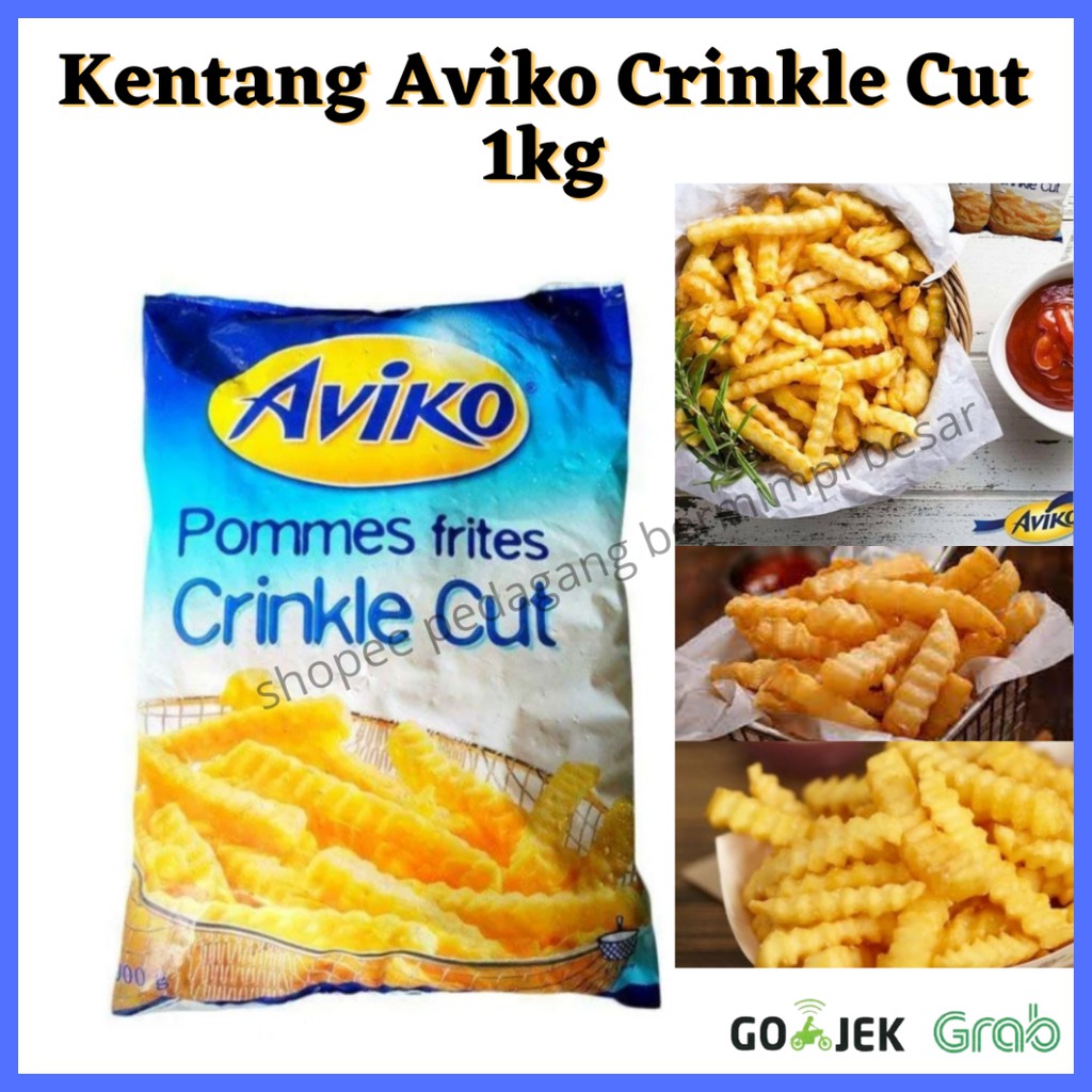 Jual Kentang Premium Aviko Crinkle Cut 1 kg/ Kentang crinkle/ Kentang ...