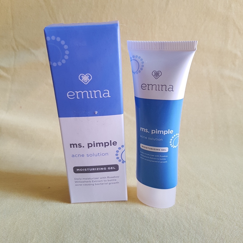 Jual EMINA MS PIMPLE ACNE SOLUTION MOISTURIZING GEL - PELEMBAP WAJAH ...