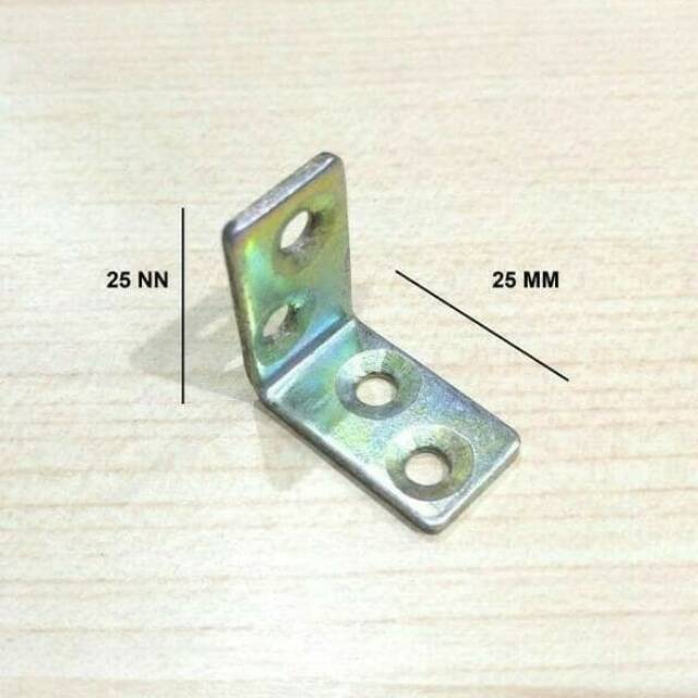 Jual Siku Besi L 25x25 Braket Penyangga Papan Meja Ambalan Tatakan ...
