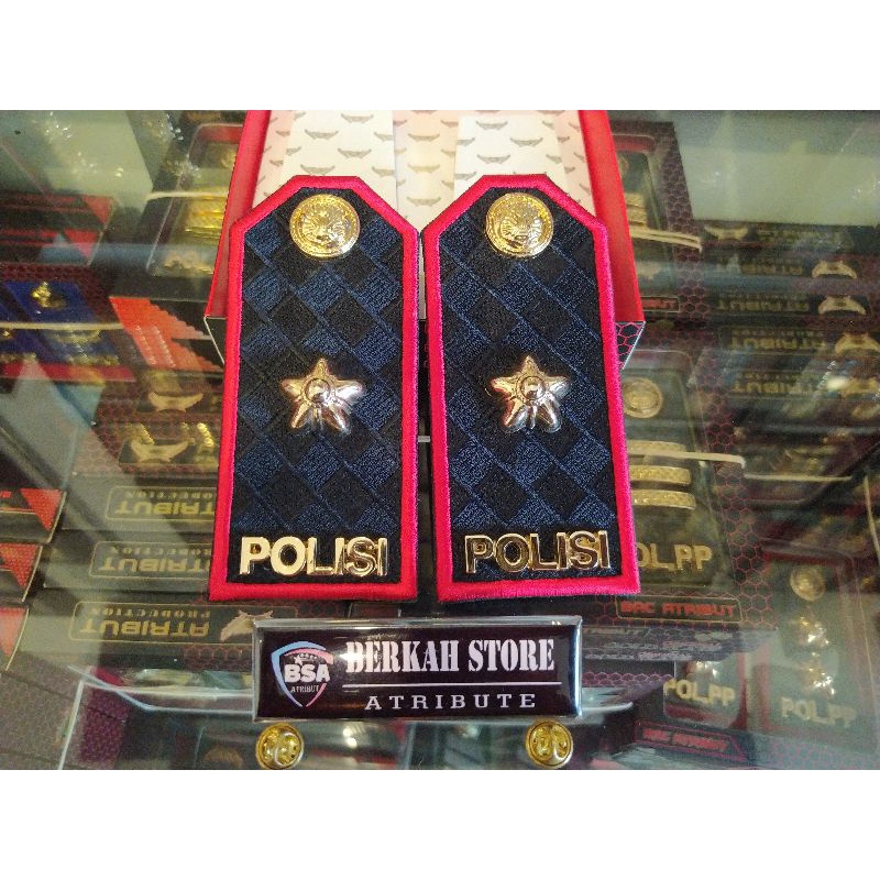 Jual (COD) PANGKAT PDU KOMPOL LIST MERAH - EXCLUSIVE | Shopee Indonesia