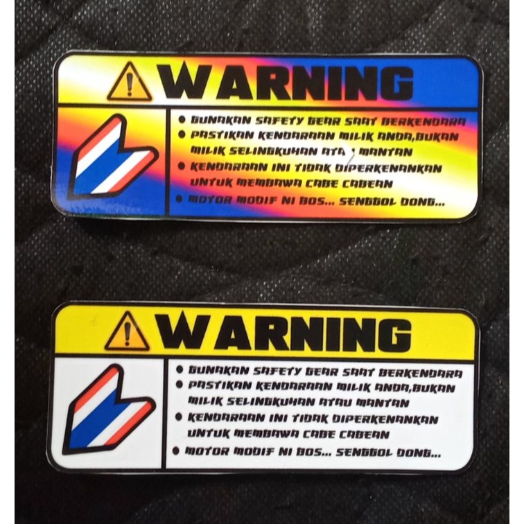 Jual Stiker Warning | Shopee Indonesia