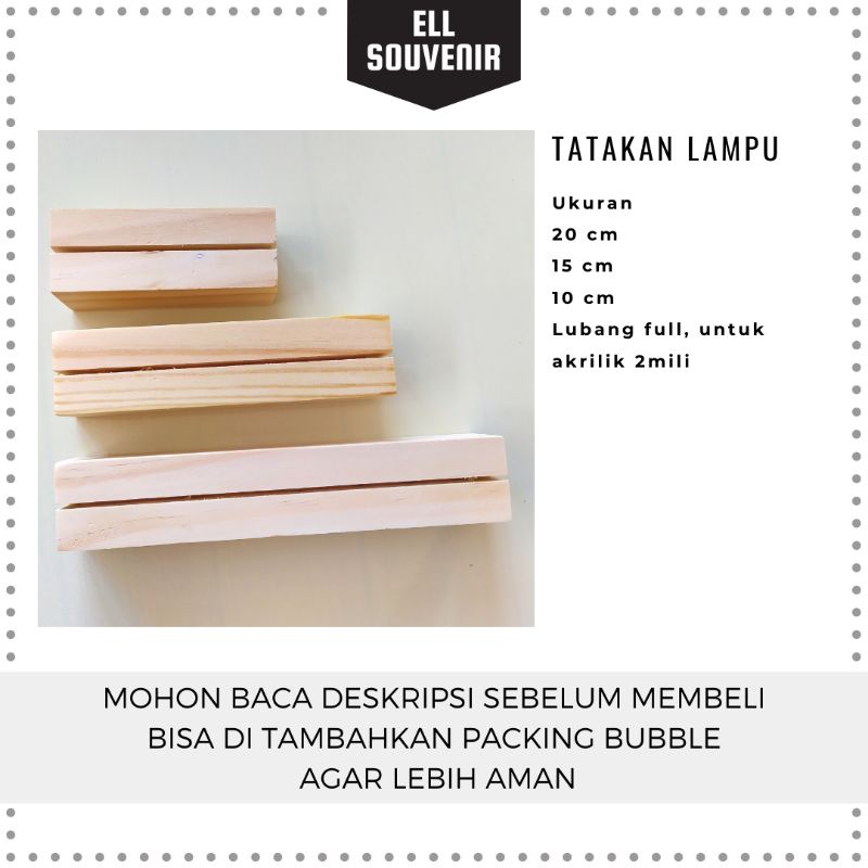 TATAKAN KAYU AKRILIK / STANDING AKRILIK / ACRILYC | Shopee Indonesia