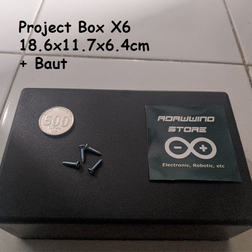 Jual Project Box X6 Kotak Casing Plastik 18.6x11.7x6.4cm DIY Untuk ...