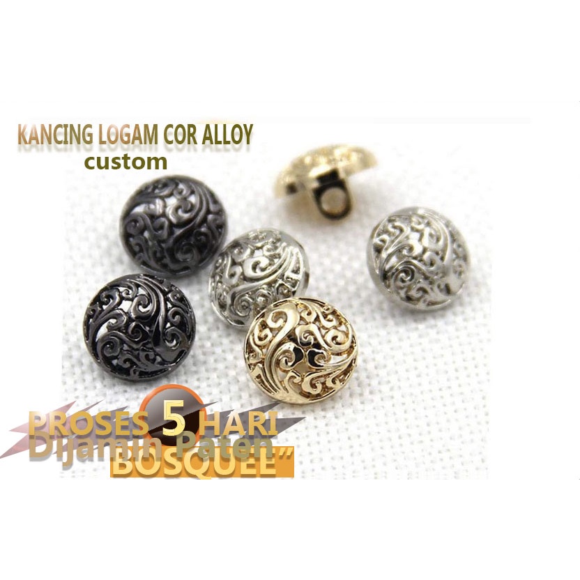 Jual Pabrik pusat kancing logam cor alloy desain free untuk aksesoris ...