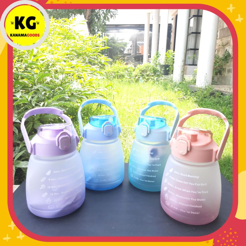 Jual BOTOL MINUM GEMOY / TEMPAT MINUM GRADASI PASTEL ANAK SEKOLAH ...