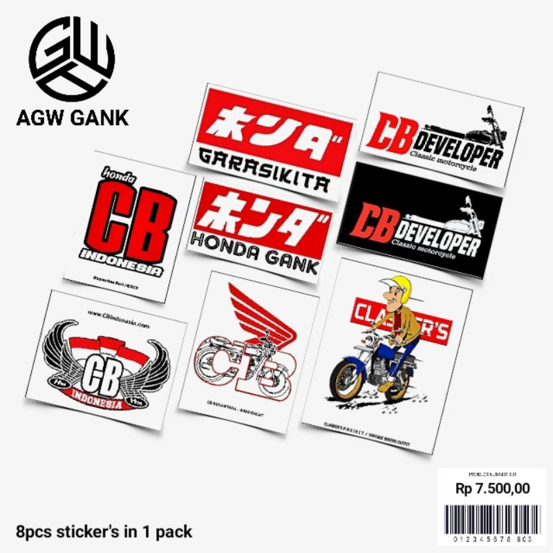 Jual sticker cb/sticker sponsor modif cb | Shopee Indonesia