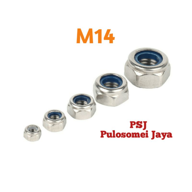 Jual Mur Nylon / Lock Nut M14 Galvanis | Shopee Indonesia