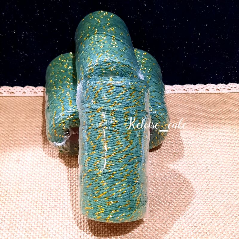 Jual TALI RAMI TWENI HIJAU PUTIH 2mm PANJANG 100 meter Indonesia|Shopee ...