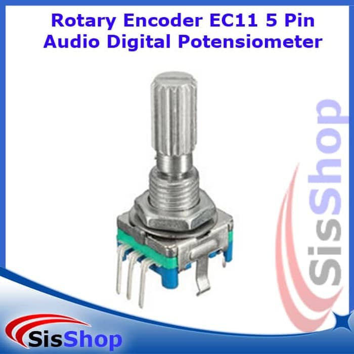 Jual Rotary Encoder EC11 5 Pin Audio Digital Potensiometer | Shopee ...