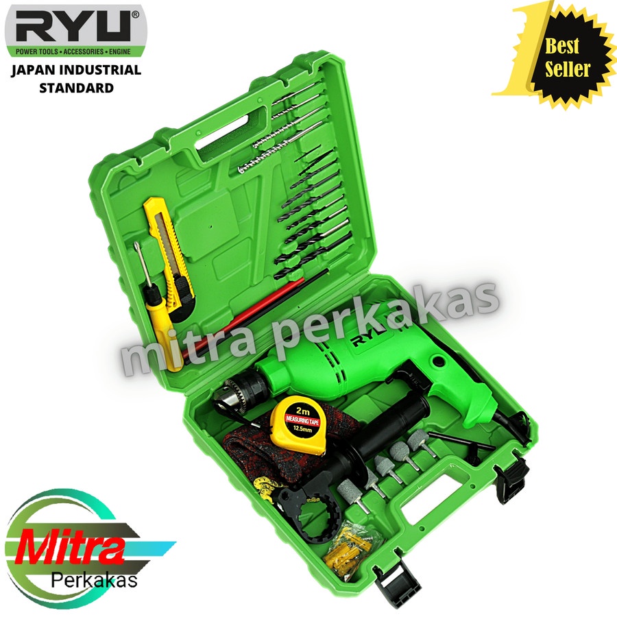 Jual mesin bor impact drill 13mm RYU RID 13-1 REB | Shopee Indonesia