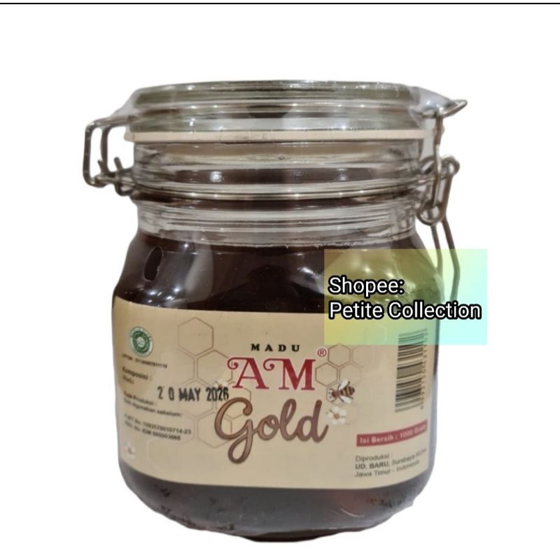 Jual Madu AM Gold Toples - 1000 gram (Packing Bubblewrap + kardus ...