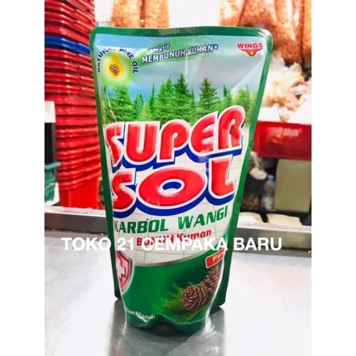 Jual Super Sol Karbol Wangi PINE Refill 750 ml | SuperSol Karbol 750ml ...