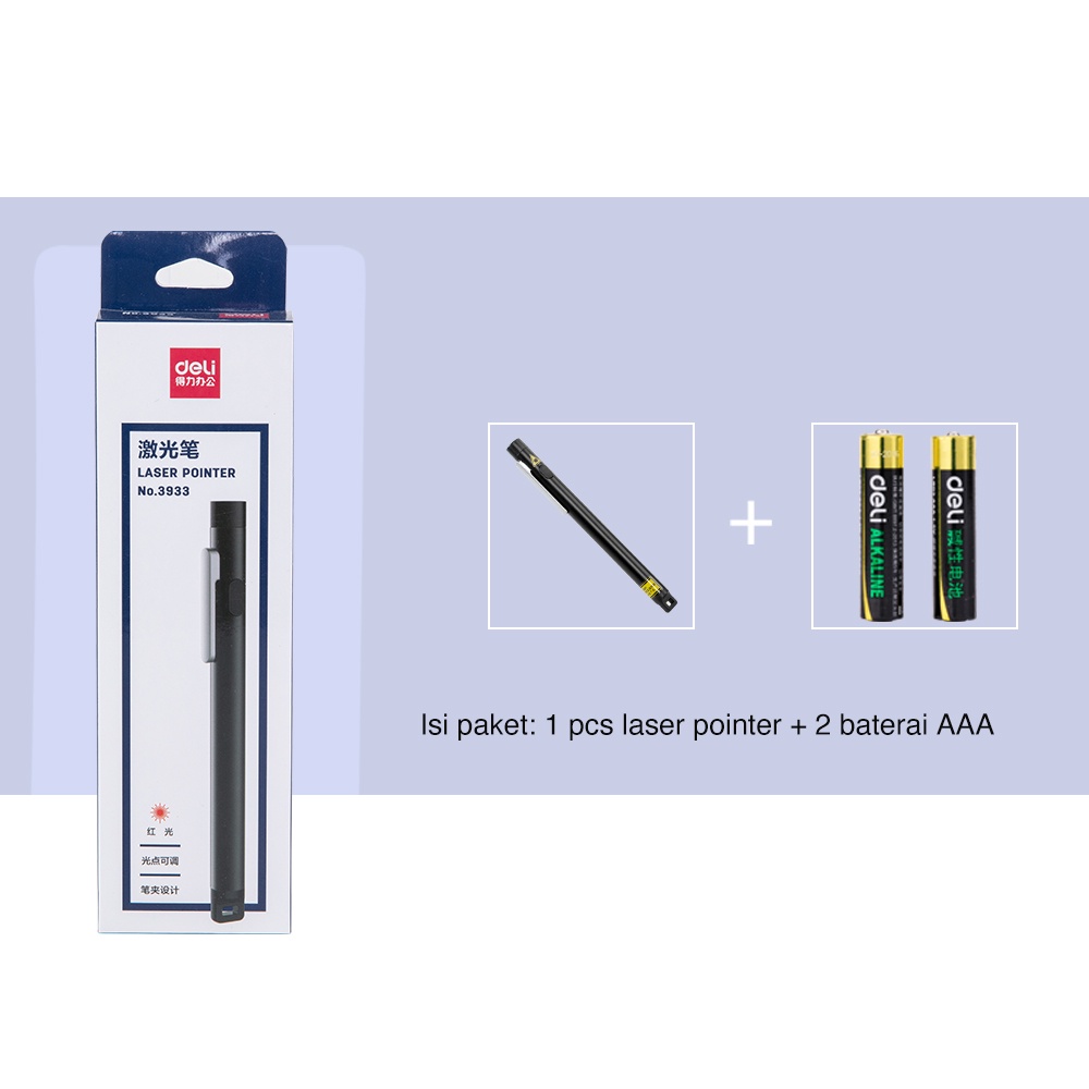 Jual Deli Laser Pointer Wireless Pen Laser Presentasi Sinar Merah Jarak ...