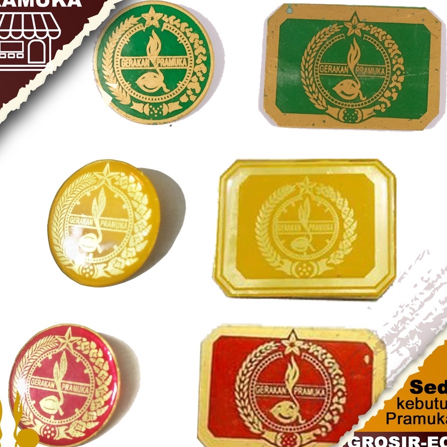 Jual Tanda Topi Pramuka Siaga Penegak Penggalang mika | Shopee Indonesia