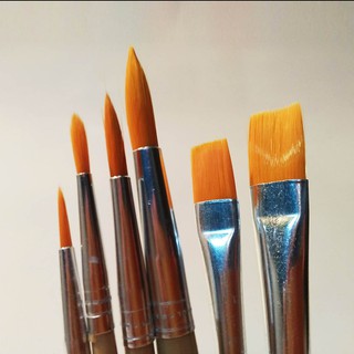 Jual kuas lukis set/6pcs / nylon lembut | Shopee Indonesia